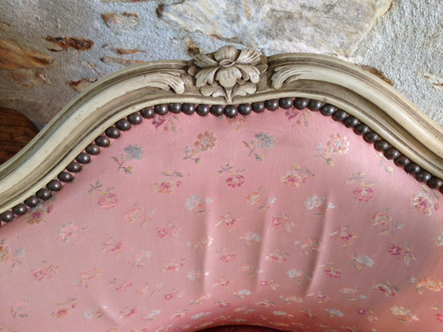A4057 Pair of French LXV Style vintage tub chairs