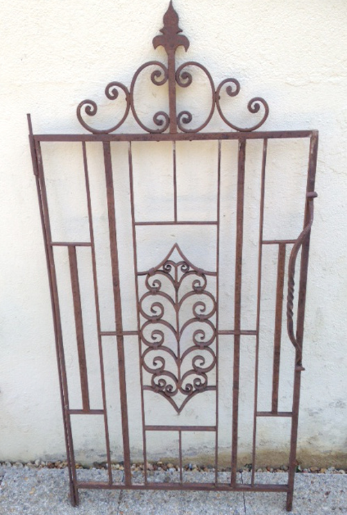 A4486 Antique French Wrought Iron Gate