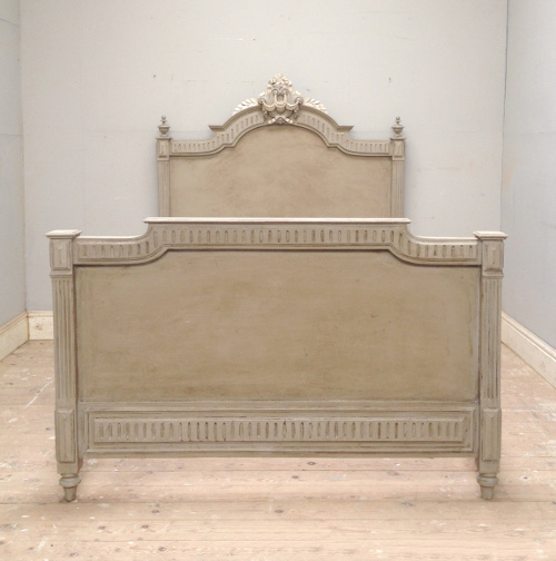 IB4307 FRENCH ANTIQUE HENRI II STYLE DOUBLE BED