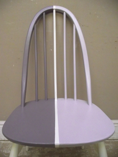 ID2995 Set of 4 Ercol painted chairs