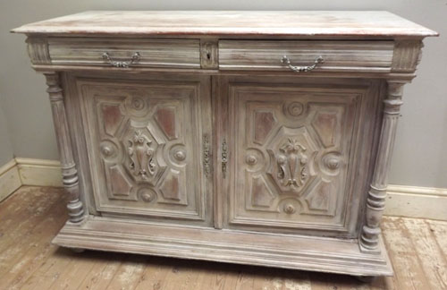 ID3189 Beautiful Antique French Painted Buffet Base