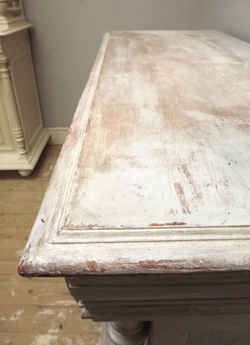 ID3189 Beautiful Antique French Painted Buffet Base