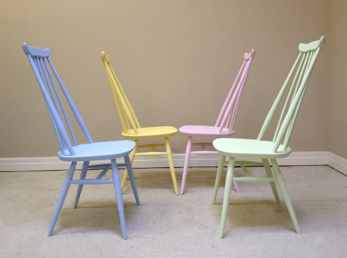 ID3682 Set of 4 Ercol Dining Chairs