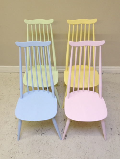 ID3682 Set of 4 Ercol Dining Chairs
