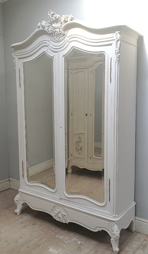 IF3732 ANTIQUE FRENCH ROCOCO DOUBLE ARMOIRE