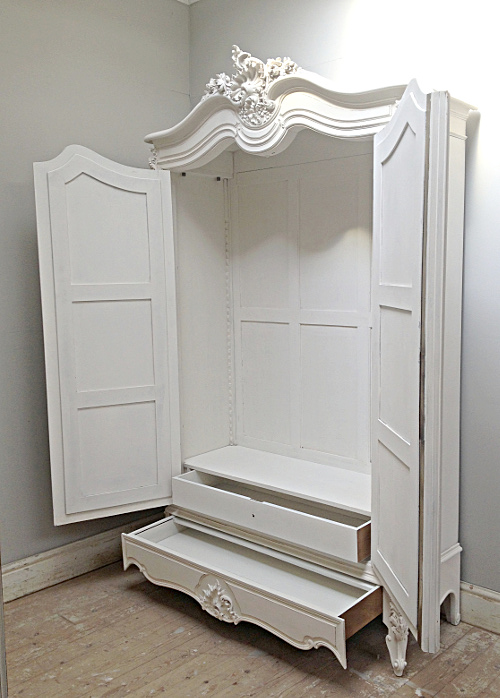 IF3732 ANTIQUE FRENCH ROCOCO DOUBLE ARMOIRE