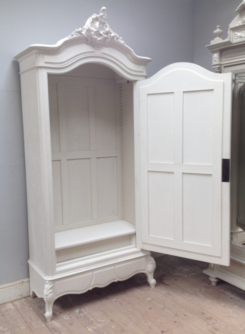 IF3769 ANTIQUE FRENCH ROCOCO SINGLE ARMOIRE
