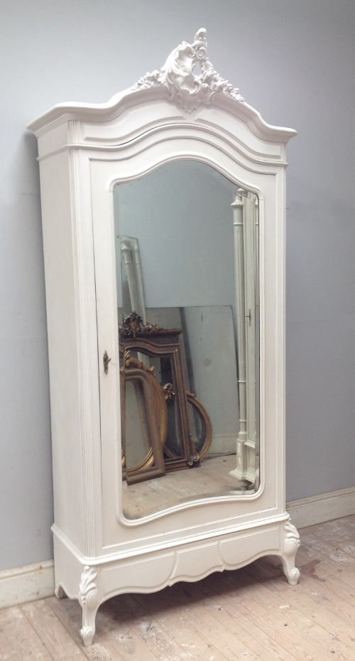 IF3769 ANTIQUE FRENCH ROCOCO SINGLE ARMOIRE