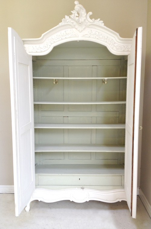 IF3834 ANTIQUE FRENCH ROCOCO DOUBLE ARMOIRE