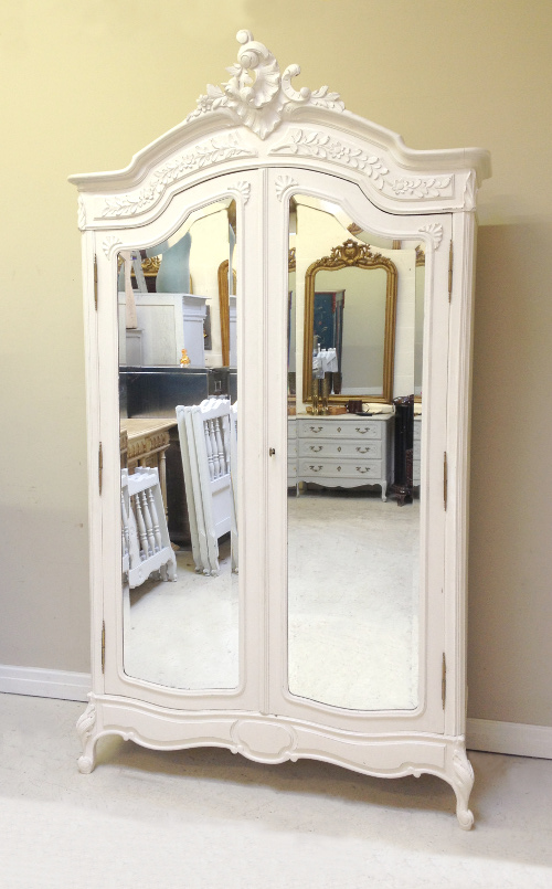 IF3834 ANTIQUE FRENCH ROCOCO DOUBLE ARMOIRE