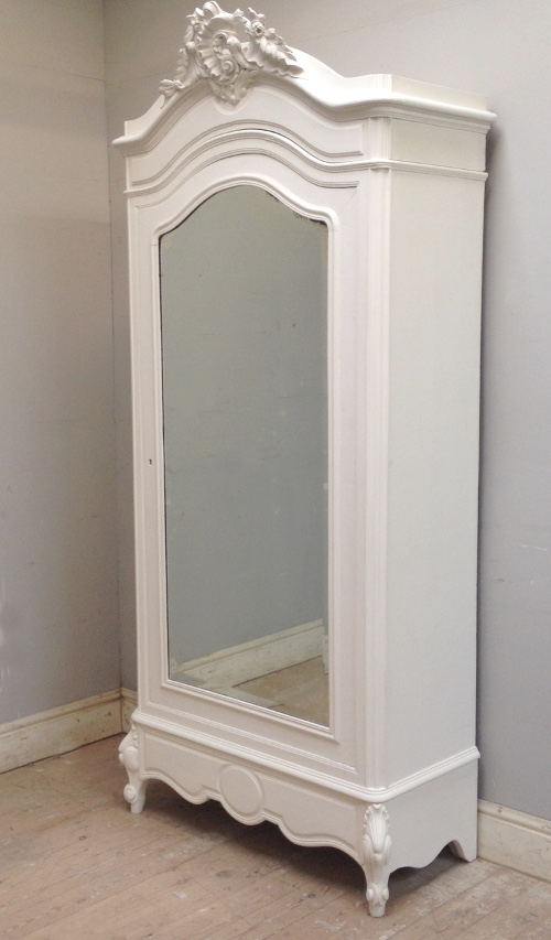 IF4239 ANTIQUE FRENCH ROCOCO SINGLE ARMOIRE