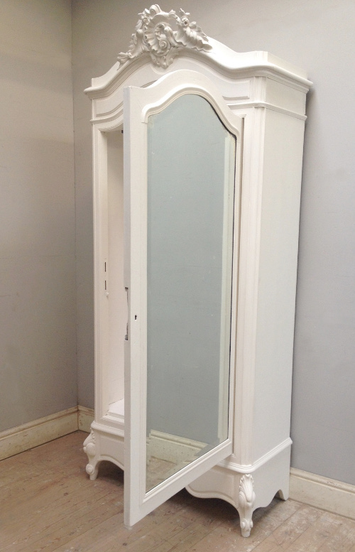 IF4239 ANTIQUE FRENCH ROCOCO SINGLE ARMOIRE
