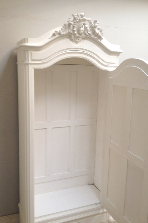 IF4239 ANTIQUE FRENCH ROCOCO SINGLE ARMOIRE