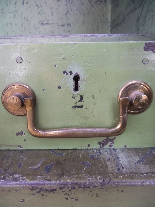 VLB37 Vintage polished steel lockers